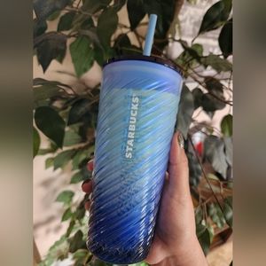 Starbucks | Dining | Starbucks 223 Blue Diagonal Sheen Ombre Textures ...